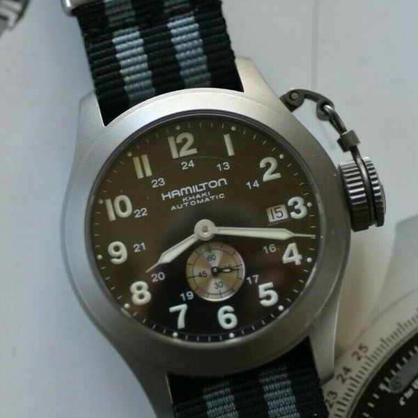 Hamilton Khaki Navy "Frogman" Mil H774450 Automatic Titanium Watch Mint ...