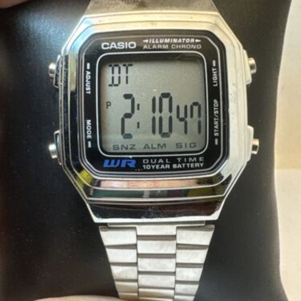 Casio A178WA-1AV, Digital Watch, Chronograph, Alarm, Day/Date, BAD CLASP R16 | WatchCharts ...