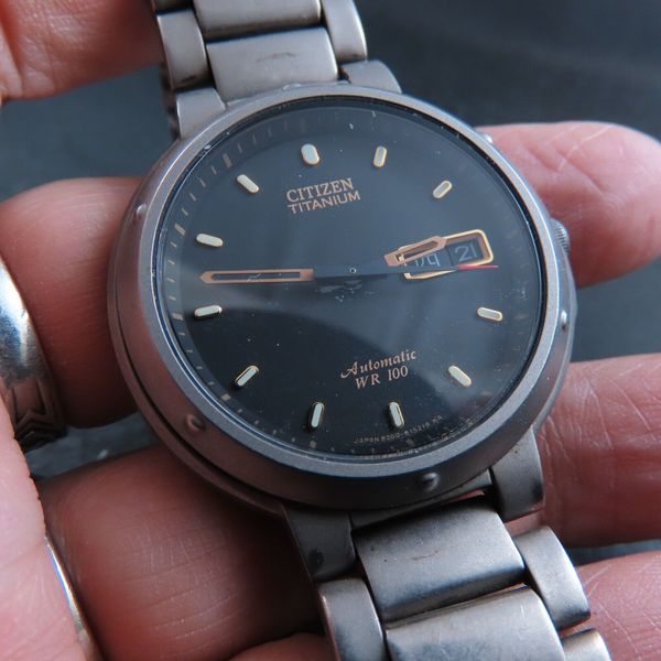 Titanium Japan Citizen Daydate WR 100M Automatic Men Watch ...