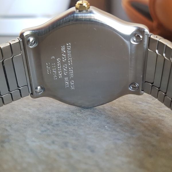 Ebel Classic Wave 35mm 18k 750 Gold Bezel Men's Watch - E 1187141 ...