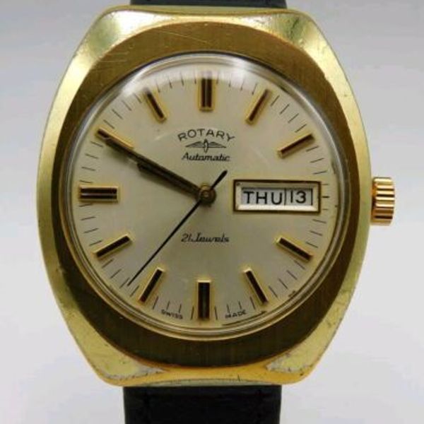 VINTAGE ROTARY MENS WATCH 21 JEWELS AUTOMATIC. | WatchCharts Marketplace
