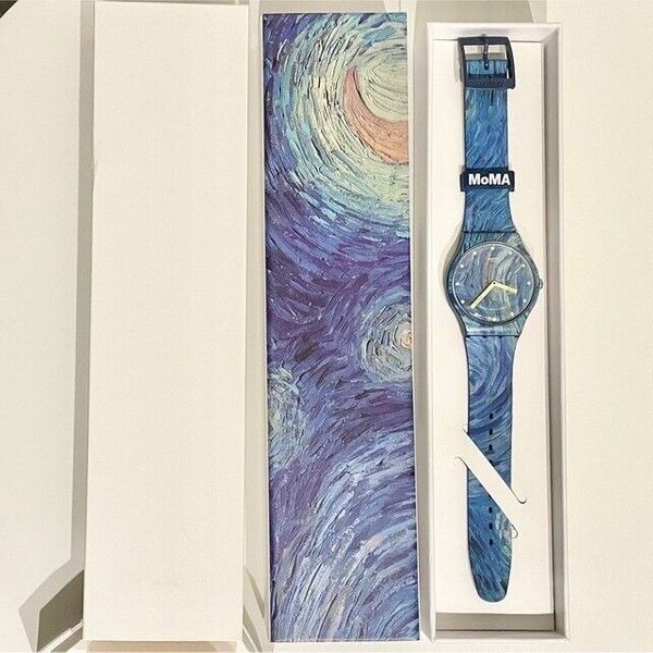 SWATCH x MoMA Collaboration Vincent Van Gogh The Starry Night Blue ...