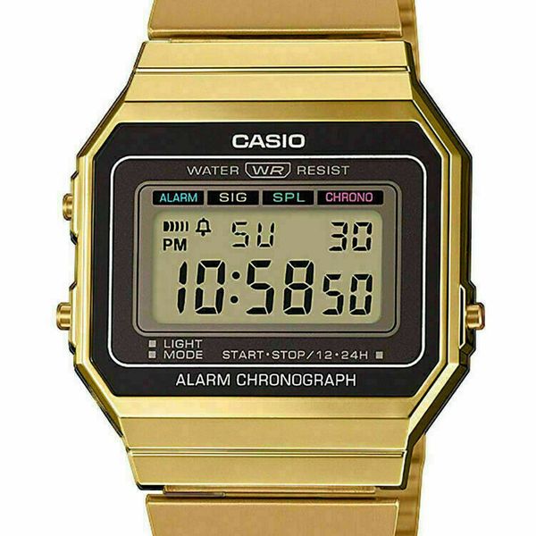 Casio A700WG-9A Vintage Series Gold Tone Stainless Steel Bracelet ...