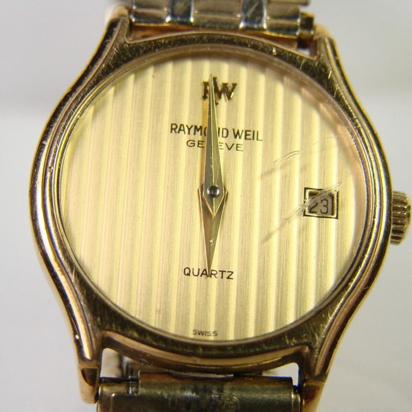 raymond weil women's geneve round gold watch | WatchCharts Marketplace