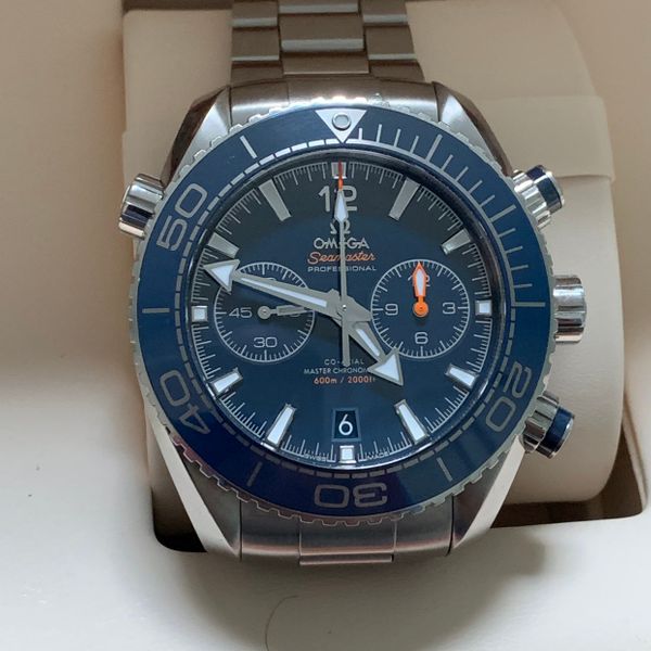 Omega Seamaster Planet Ocean Blue Ceramic Chronograph full set under ...