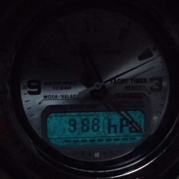 390 Casio Sea Path Finder Spf-50 Twin Sensor Temperature Pressure ...