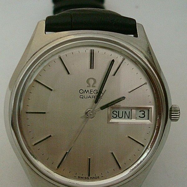 VINTAGE GTS 1973 OMEGA QUARTZ DAY/DATE STAINLESS STEEL W/WATCH REF 196. ...