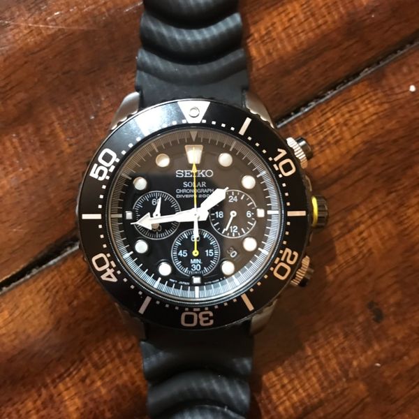 Seiko Solar SSC Chronograph Diver $130 | WatchCharts Marketplace