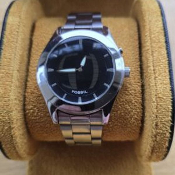 Vintage Fossil Big Tic Ani - Digi Quartz Watch - Black Dial. Late 90s ...