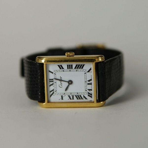 Cartier Tank 18K Gold Electroplated Hand Winding Watch Reference 2712 ...
