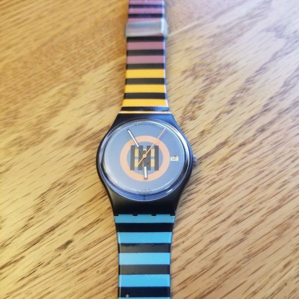 Swatch Extremely Rare Vintage Watch GB407 “CORAL GABLES” Originals Gent ...