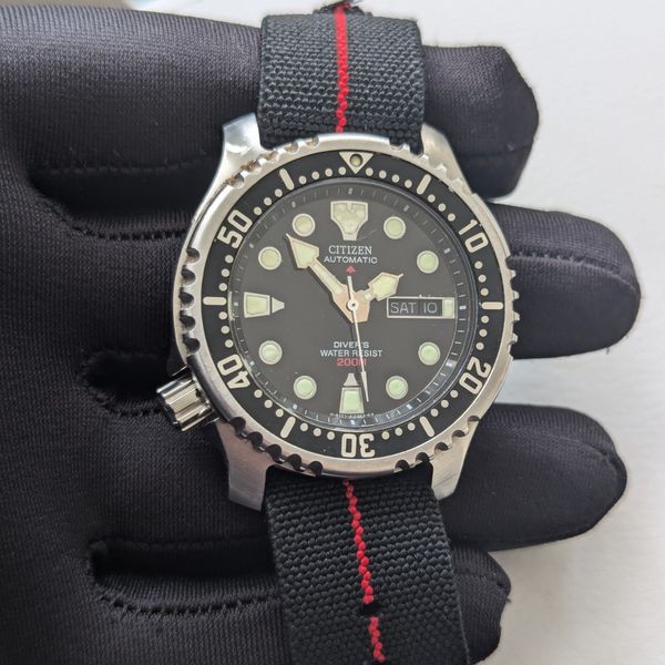Citizen Promaster Automatic Vintage Dive Watch NATO Strap NY0040 Dated ...