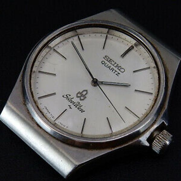 "For Repair Parts" Seiko Silver Wave 7121 Quartz Vintage Mens Watch ...