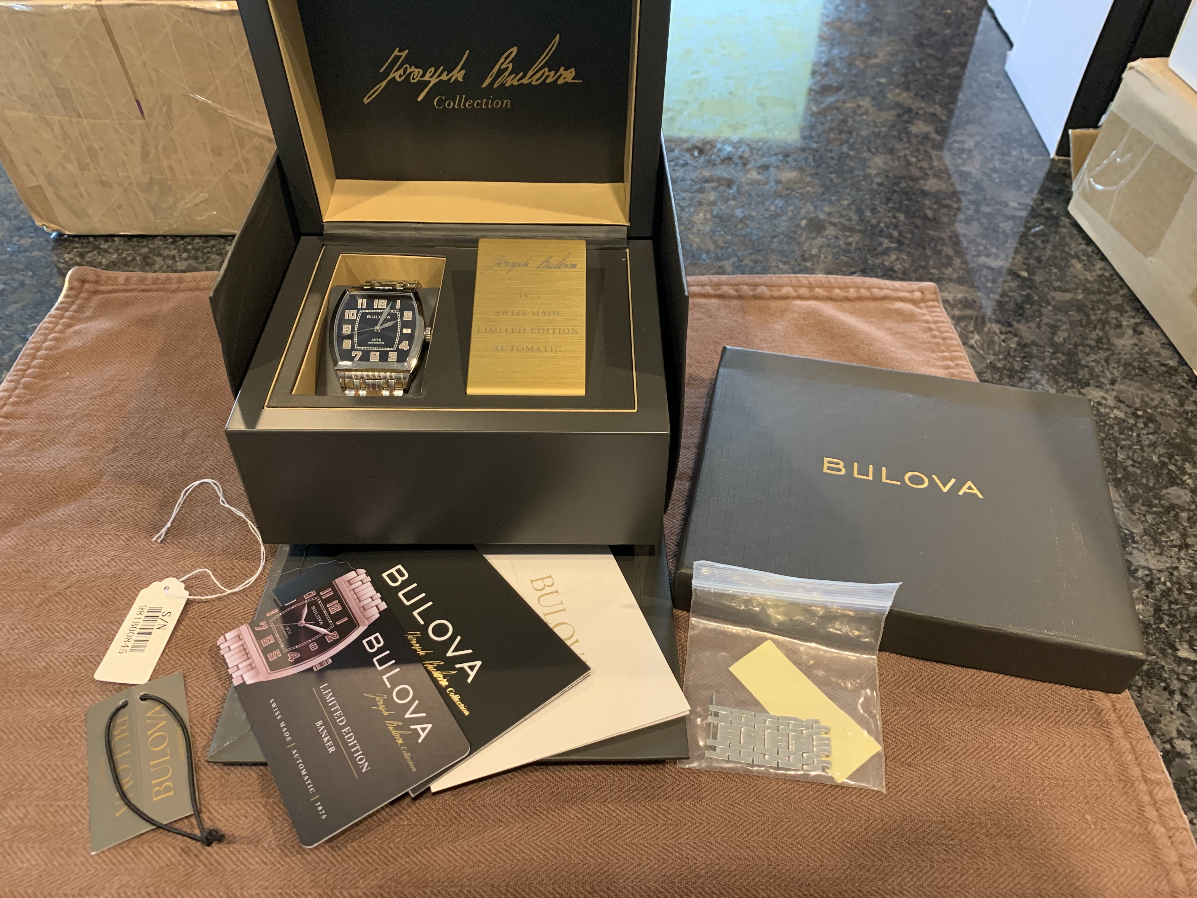 FS: Bulova Banker 96B330 Ltd Ed Joseph Bulova Collection | WatchCharts ...