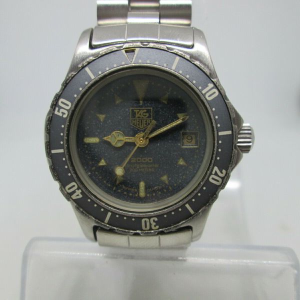 VINTAGE TAG HEUER 2000 SERIES DATE STAINLESS STEEL QUARTZ LADIES DIVER WATCH | WatchCharts ...