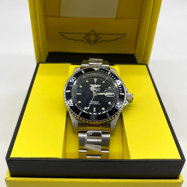 Invicta 26970 Pro Diver Men's Watch - Black Face / Stainless Silver ...