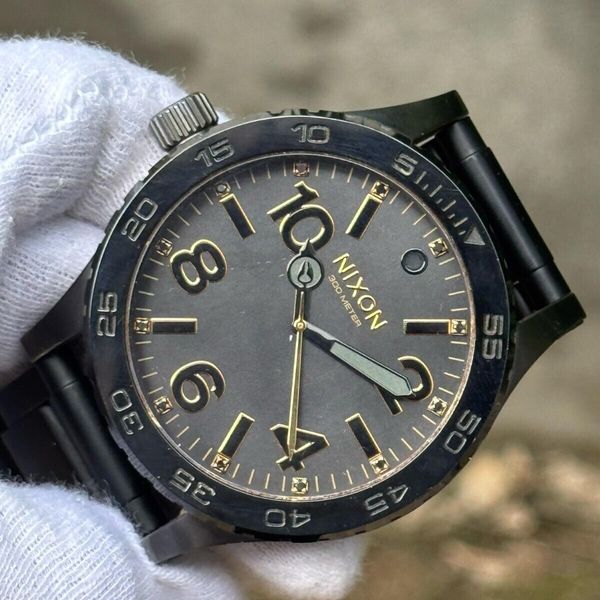 Rare Nixon The 51-30 Automatic Swiss Made Black Diamond Dial Arabic ...