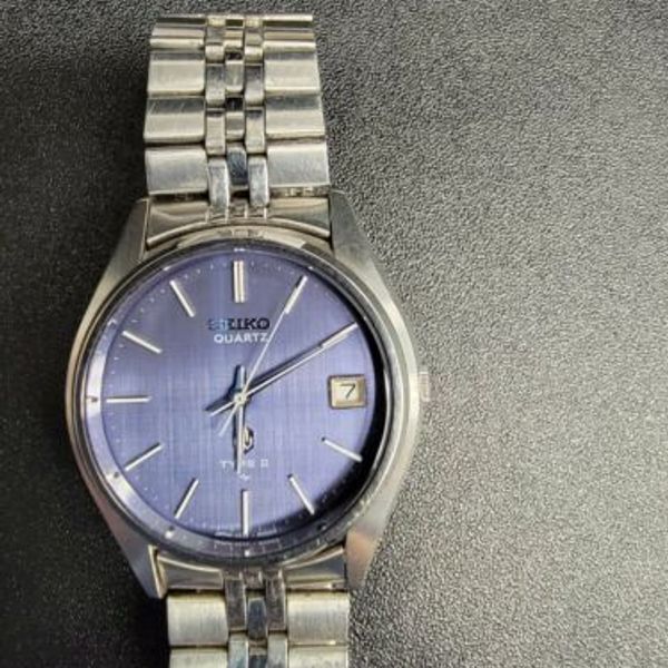 Seiko 4622-8000 Purple Linen Dial 36mm Quartz Type II | WatchCharts