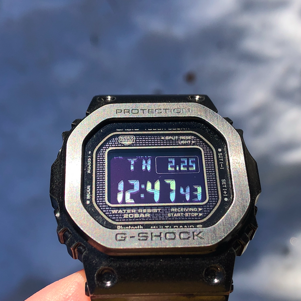 Casio G-shock GMW-B5000V-1 Aged IP Bluetooth/Radio Stainless Steel ...