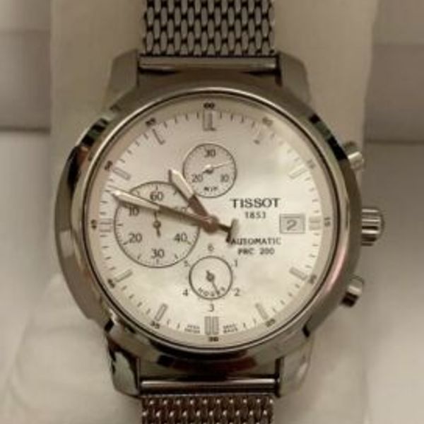 TISSOT T-Sport Watch SWISS AUTOMATIC T014427A MOP DIAL BOX LEATHER ...