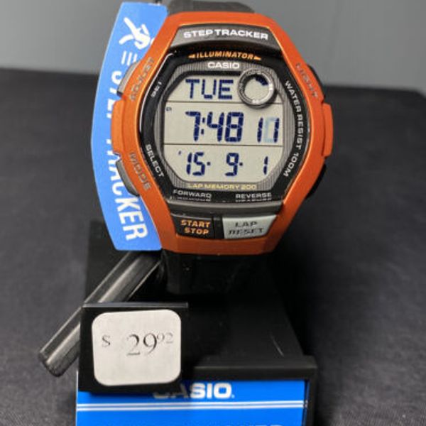 Casio WS-2000H-4AV Men's Step Tracker Exercise Accelerometer Timer ...