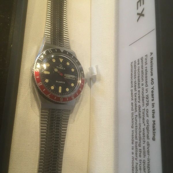 Q Timex Reissue 38mm Stainless Steel Bracelet Watch Brand New In Box ...