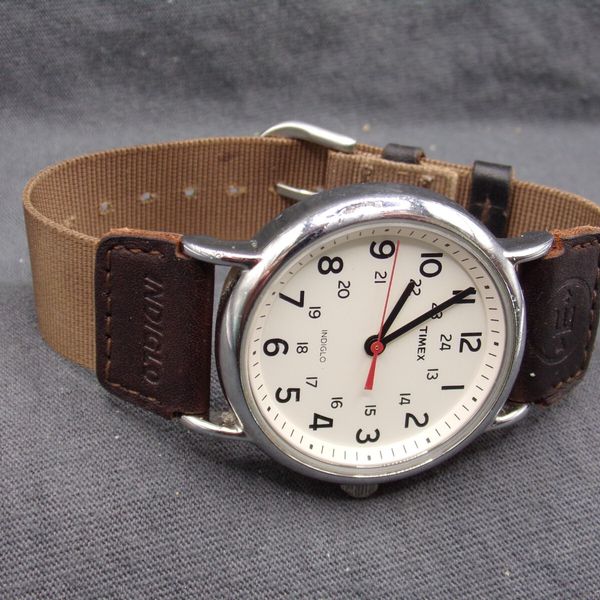 Men's TIMEX Military Watch w/ Backlight & New Battery - Works Great ...