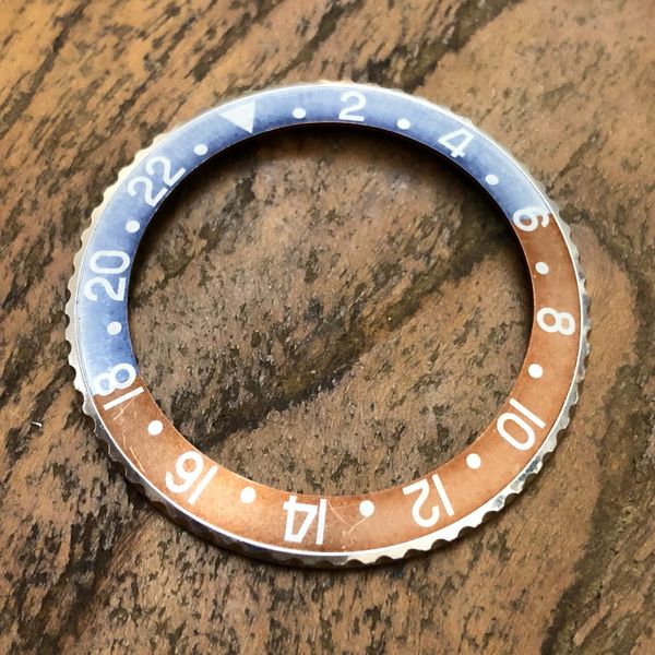 Rolex 1675 insert redback fat font faded to copper tone | WatchCharts