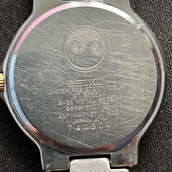 Vintage Seiko Presage 9539-6000 Rare Early Model Date Quartz Japan Two ...