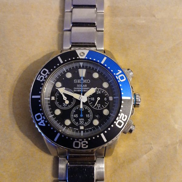Seiko Solar V175- 0AD0 Divers Prospex Chronograph Watch | WatchCharts ...