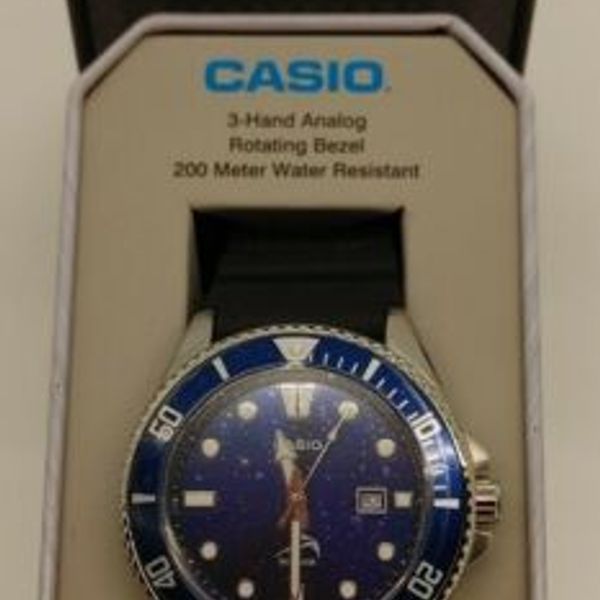 Casio Men's Dive Style Watch, Blue Dial MDV106B-2AV, New, Free Shipping ...