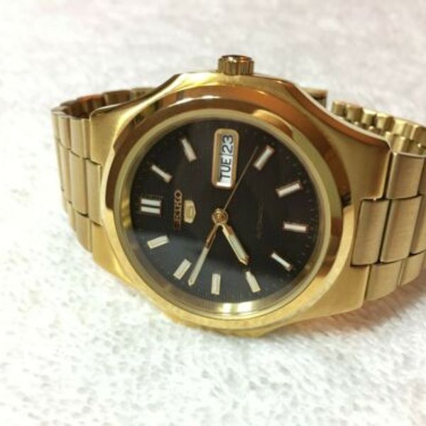 Custom Seiko 5 SNKK52 Automatic Men's Watch Black Dial! Mod Seikonaut ...