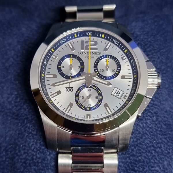Longines Conquest 1 / 100th St. Moritz Quartz Chronograph L3.700.4.78.6 ...