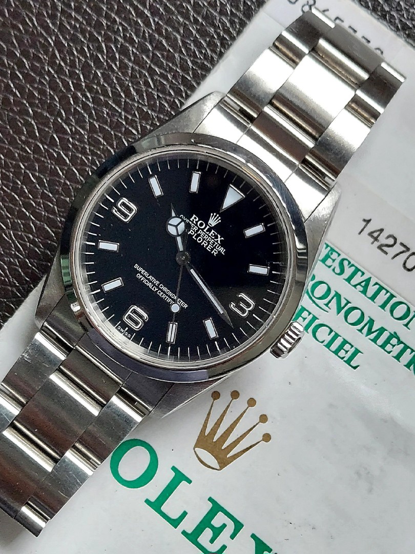 Rolex Explorer 1 ref.14270 with paper. | WatchCharts Marketplace