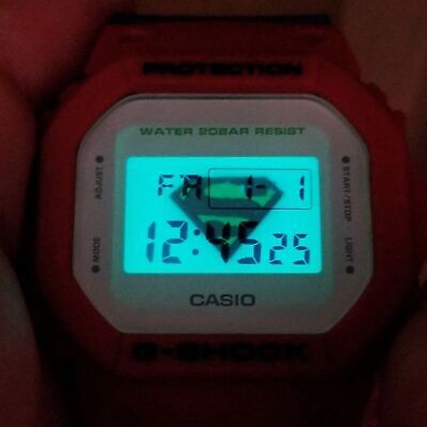 â Rare Casio G-Shock Custom DW5600 Superman edition in red-blue-white ...