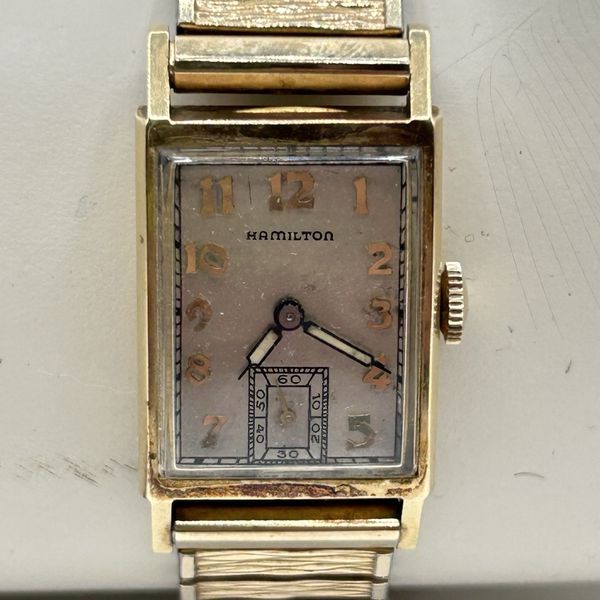 Vintage Hamilton 14k Gold Watch 1942 Tested And Working menâ s wrist ...