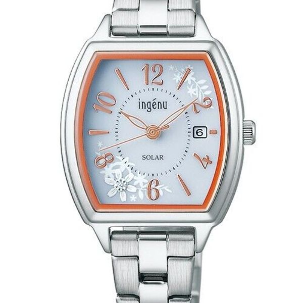 SEIKO Alba ingenu Diamond lily AHJD437 Women's Watch Solar Tonneau ...
