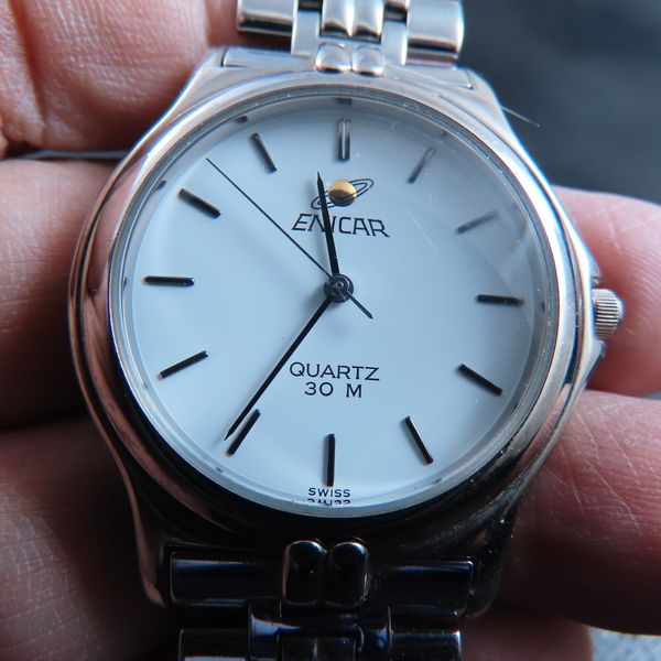 Swiss Movement Enicar WR 30M Quartz Men Watch | WatchCharts Marketplace