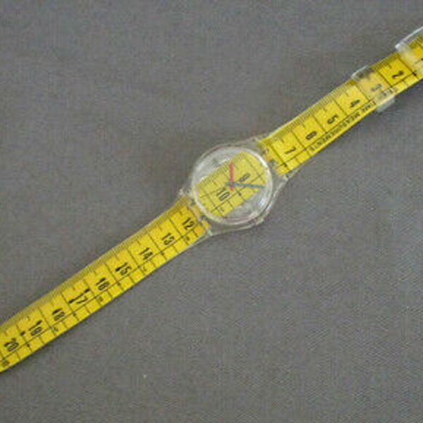 Swatch Watch Vintage Ruler Design Metrica | WatchCharts