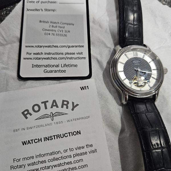 Rotary Gents GS02815/06 Rotary Mechanical Skeleton Watch | WatchCharts ...