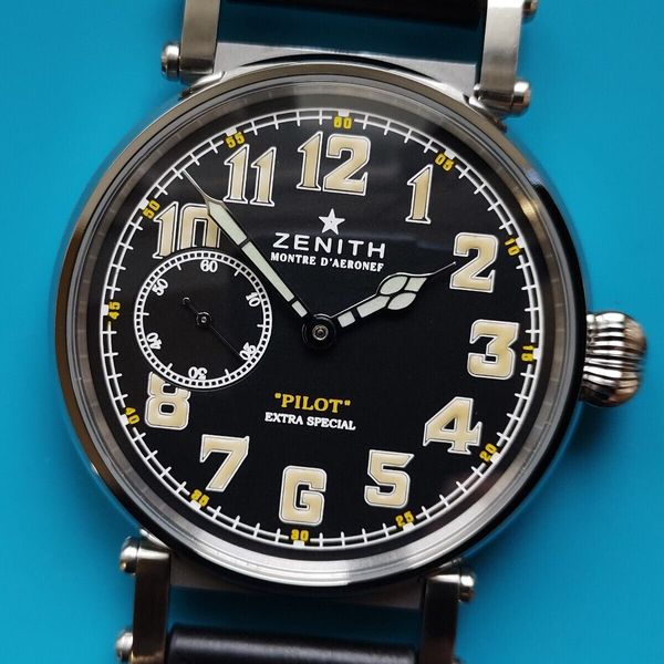 Men's ZENITH, Swiss Movement of Pocket Watch in new wrist case ...