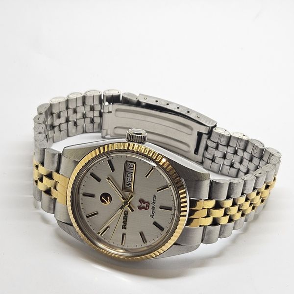 Rado Purple Horse Two Tone Bracelet Dial 25 Jewels Automatic Men's ...