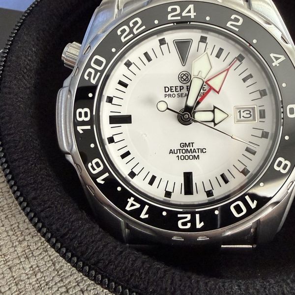 DEEP BLUE PRO SEA DIVER 1000M EXPEDTION GMT AUTOMATIC CERAMIC BEZEL ...