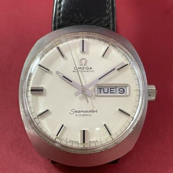Vintage OMEGA Seamaster Cosmic automatic 166035-Tool 107 S. Steel White Dial R25 | WatchCharts ...
