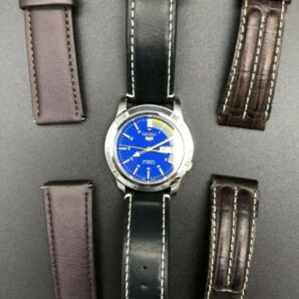 Seiko 5 SNKK27 "Speed Racer" Automatic Blue Dial Watch, SS Case, 3 ...