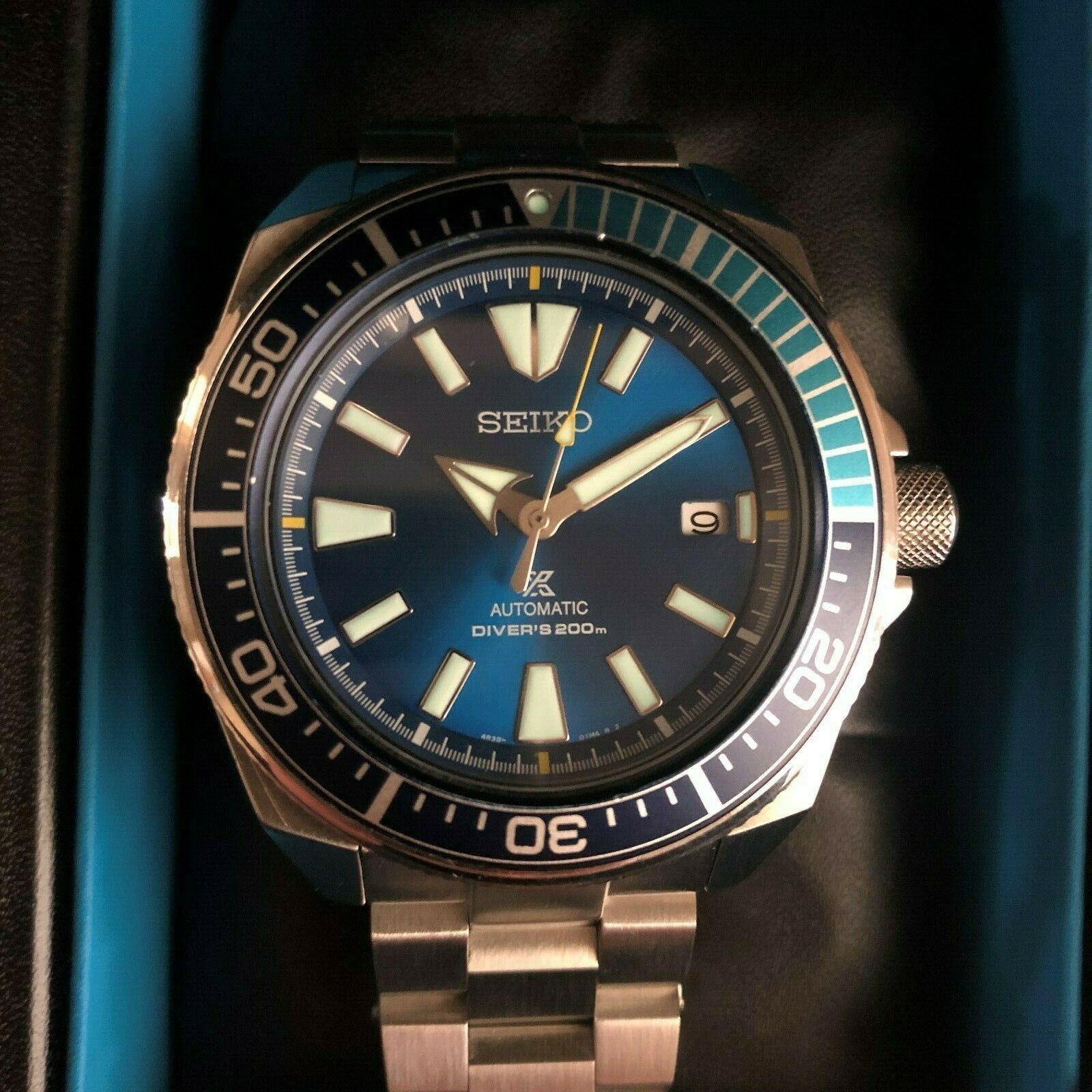 Seiko Prospex Blue Lagoon - Samurai - SRPB09 - Limited Edition | WatchCharts Marketplace