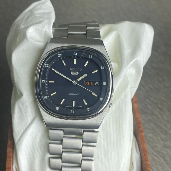 Vintage Seiko 5 TV Shape Automatic Mens Watch 6309 Day/Date | WatchCharts Marketplace