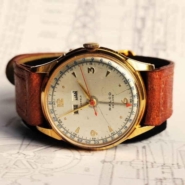 Movado - Reloj Manual Ralco Triple Calendario Vintage Años 50 Cal. A ...