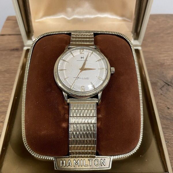 Vintage HAMILTON Masterpiece Gold Filled Watch In Original Box Working ...