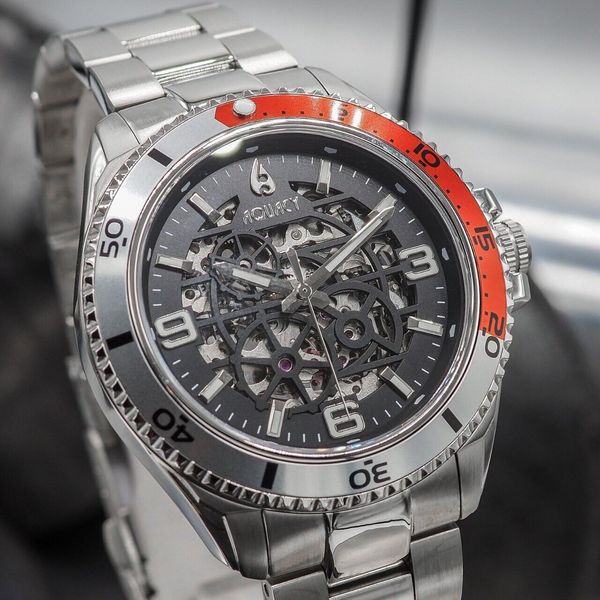 Aquacy Skeleton Automatic Miyota Movement by Citizen Men's Watch 200M ...
